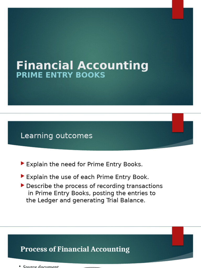 Prime Entry Book | PDF