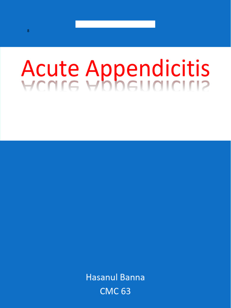 Acute Appendicitis | PDF