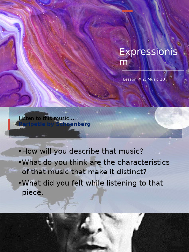 Expressionism Music Lesson 2 1st Q | PDF