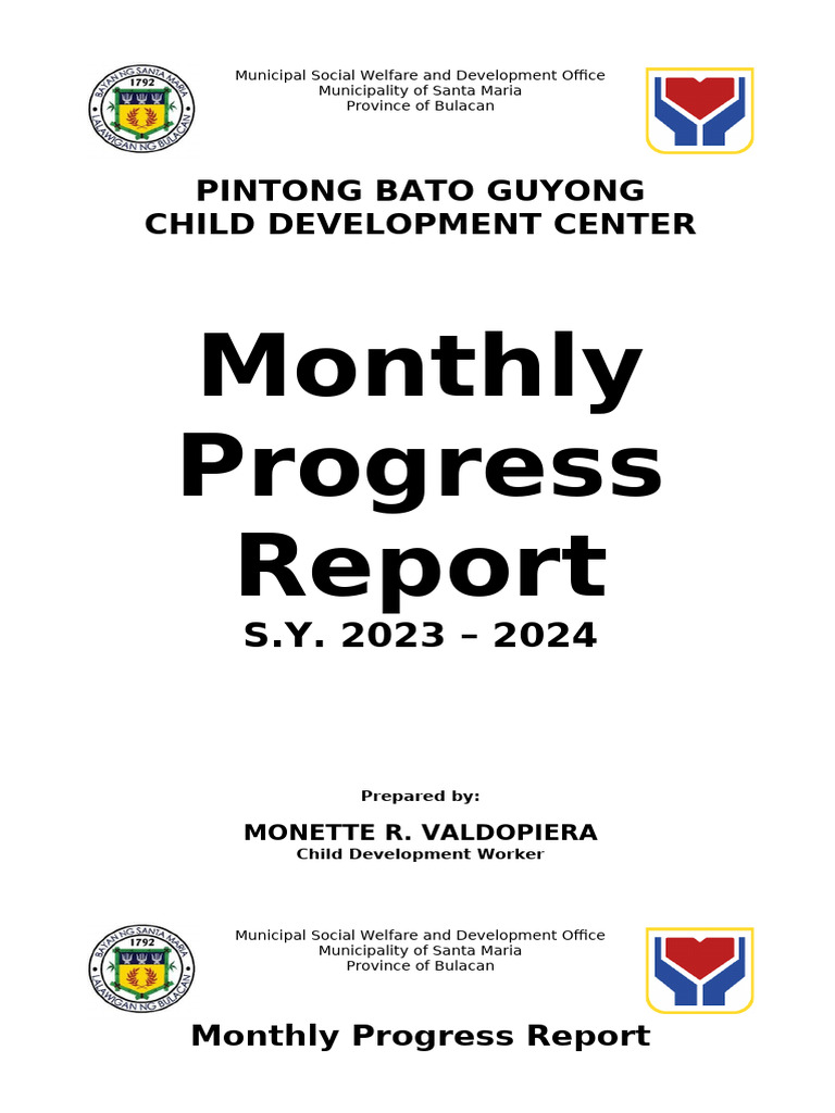 Monthly Progress Report | PDF