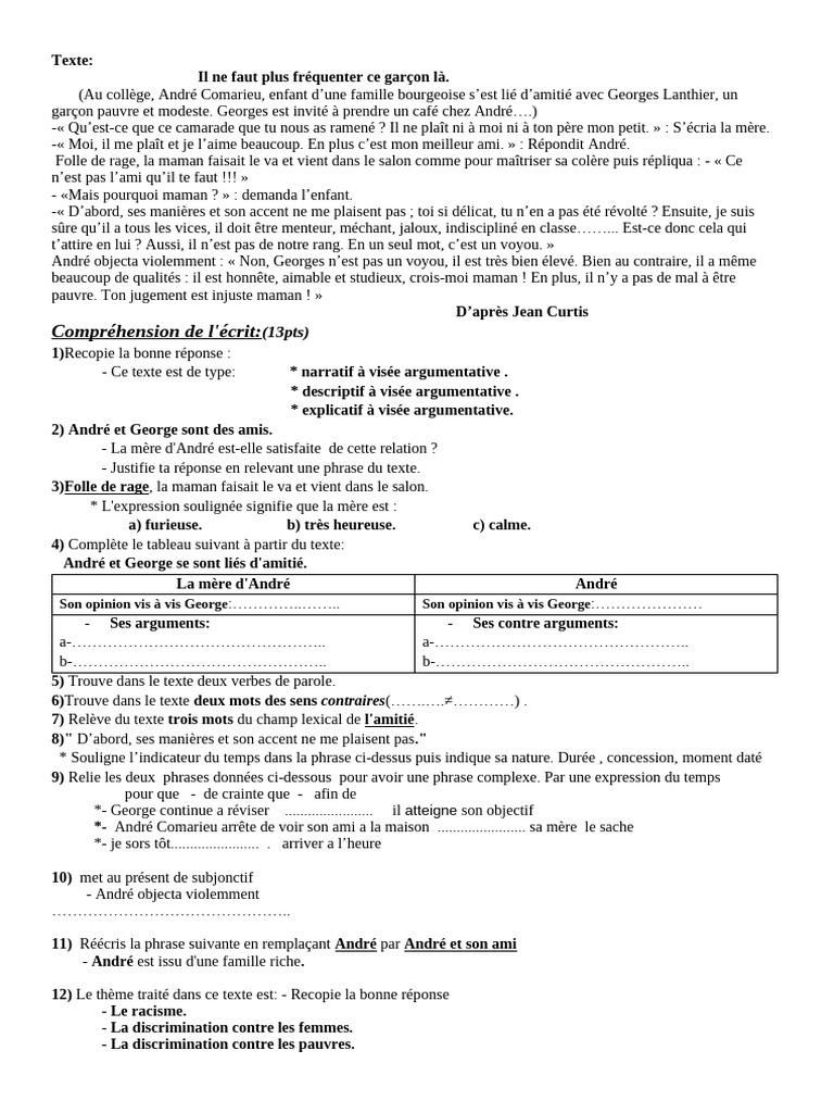 Composition trimestrielle ..docx4am | PDF