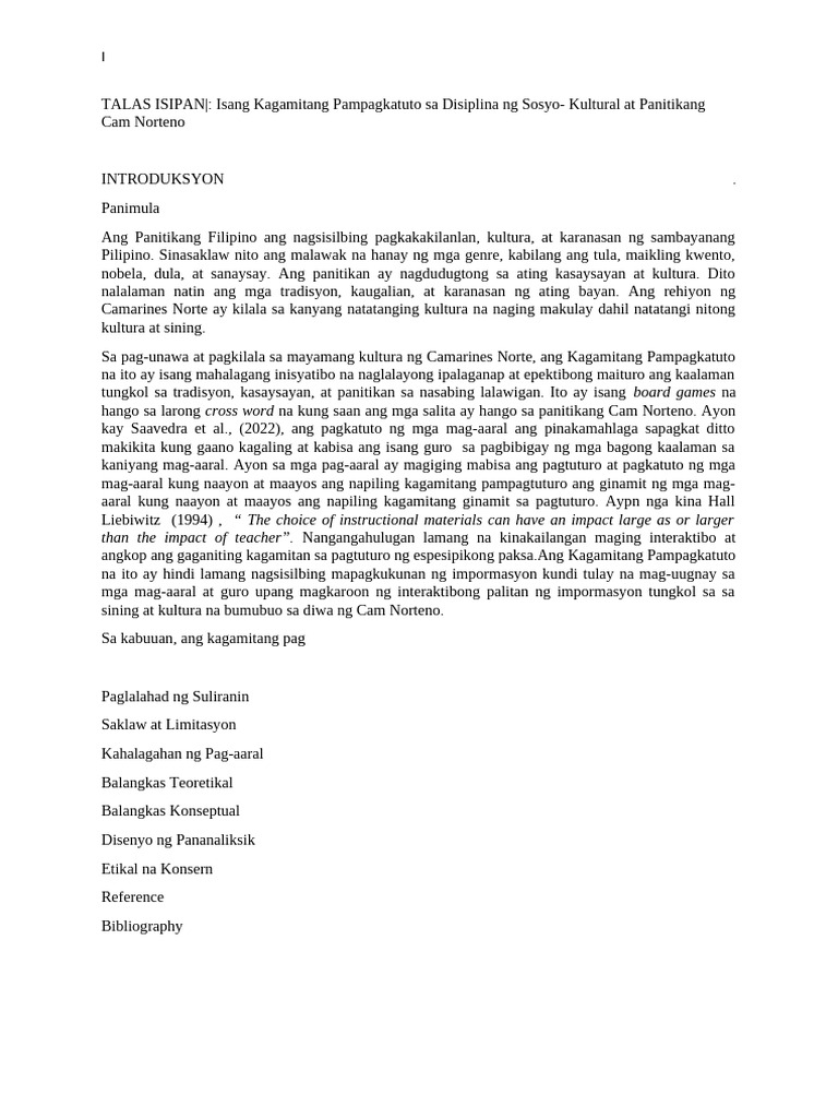 Talas Isipan | PDF