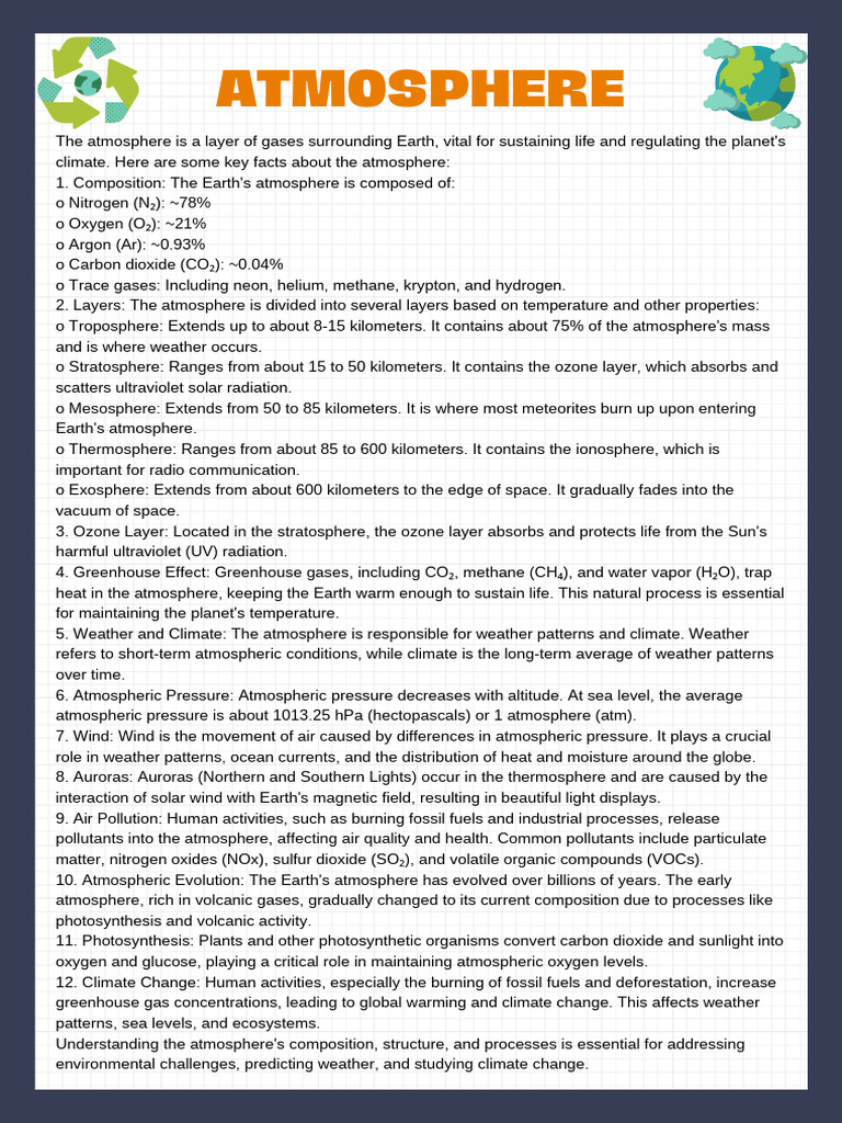 ATMOSPHERE | PDF