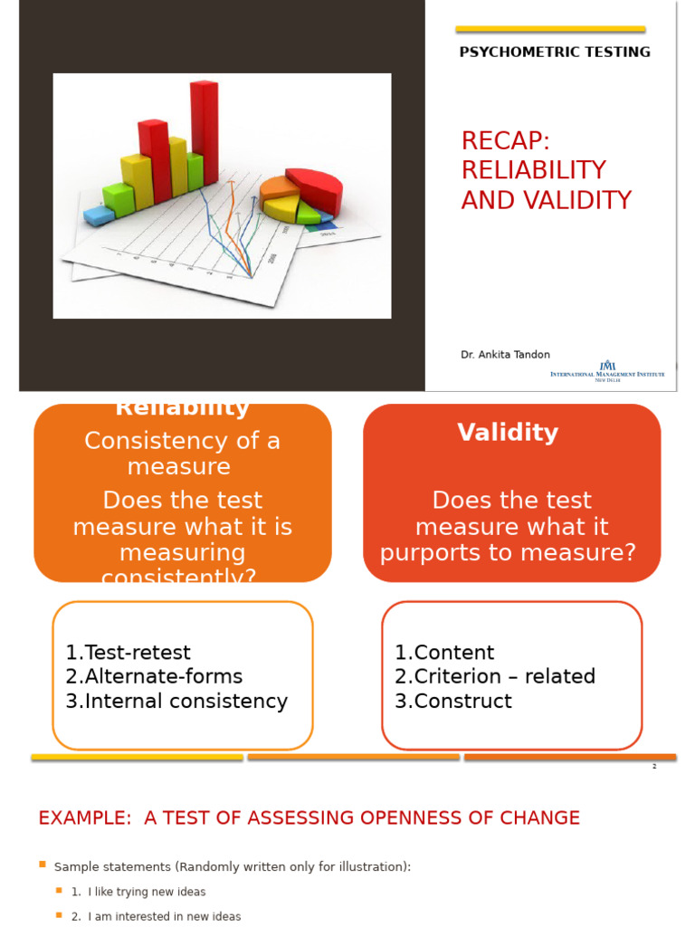 Reliability - Validity Recap | PDF