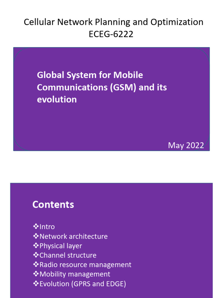 GSM and Its Evolution | PDF | Gsm | Business
