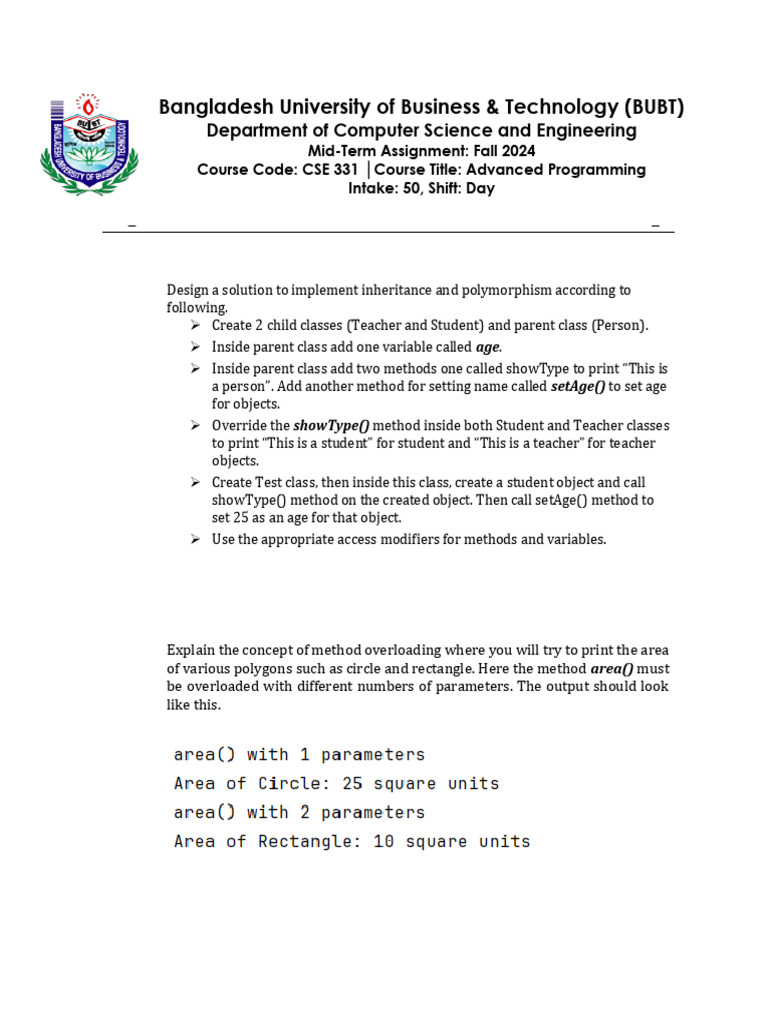 CSE 331 Assignment midterm | PDF CSE 331 Assignment midterm | PDF