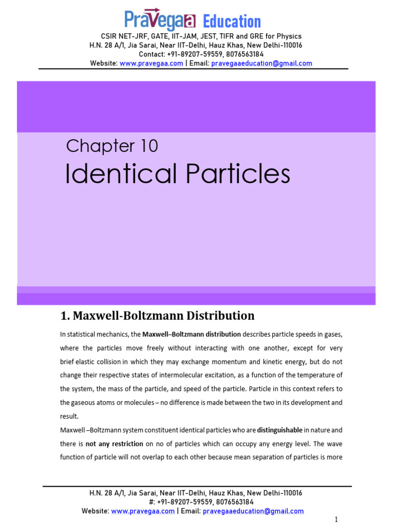 Maxwell Boltzmann Distribution | PDF