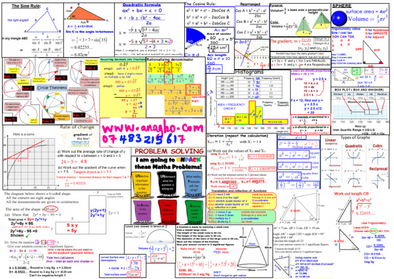 Poster PIXL Maths Maths-Revision-higherposter PDF | PDF