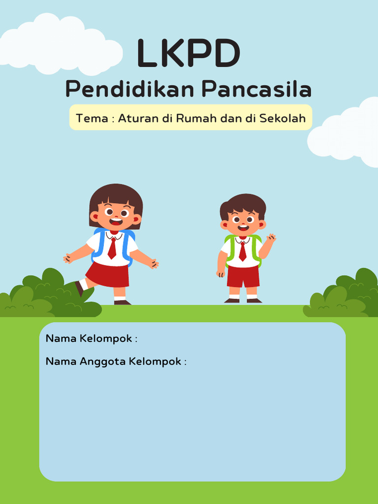 LKPD PKN Kelas 1 Aturan Di Rumah Dan Sekolah | PDF