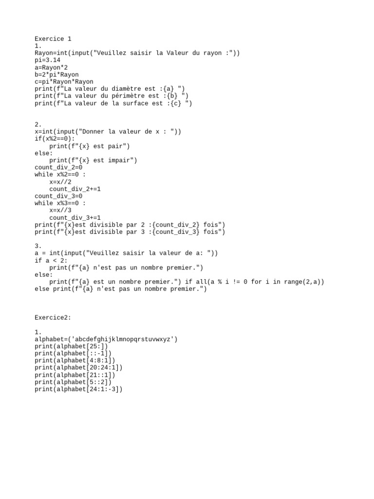 TD1 Python (1) .Py | PDF