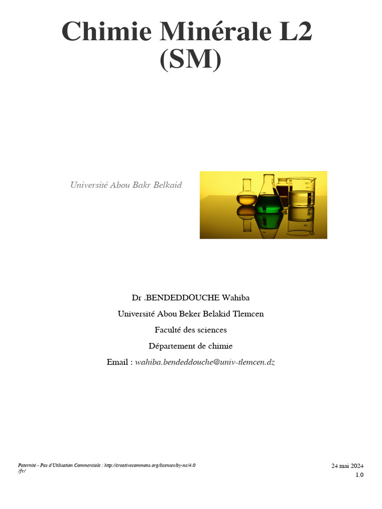 Cours Chimie Minerale Travaux Pratique Papier 04 Tp2 | PDF