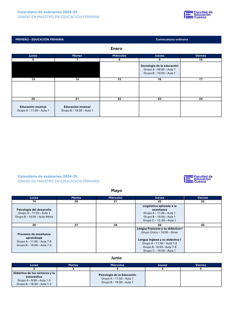1 Primaria 24-25 | PDF