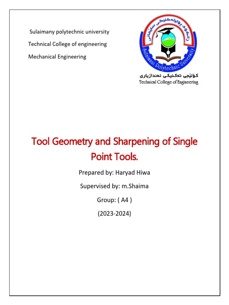 single point cutting tool | PDF
