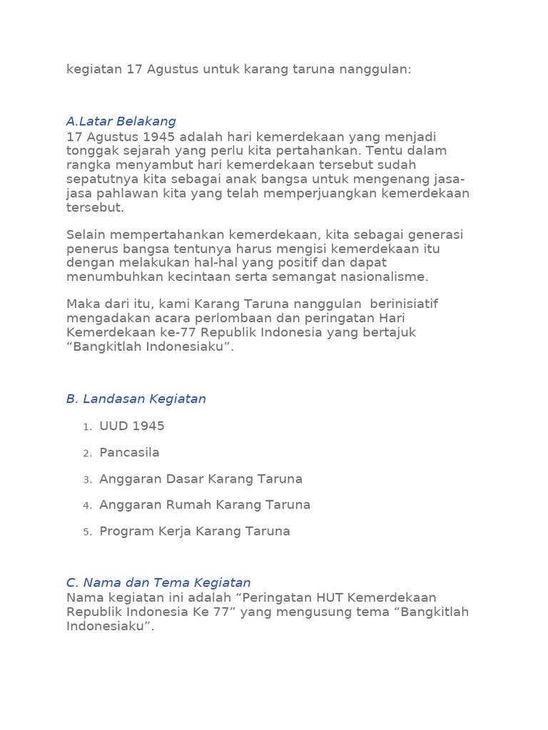 A.Latar Belakang | PDF