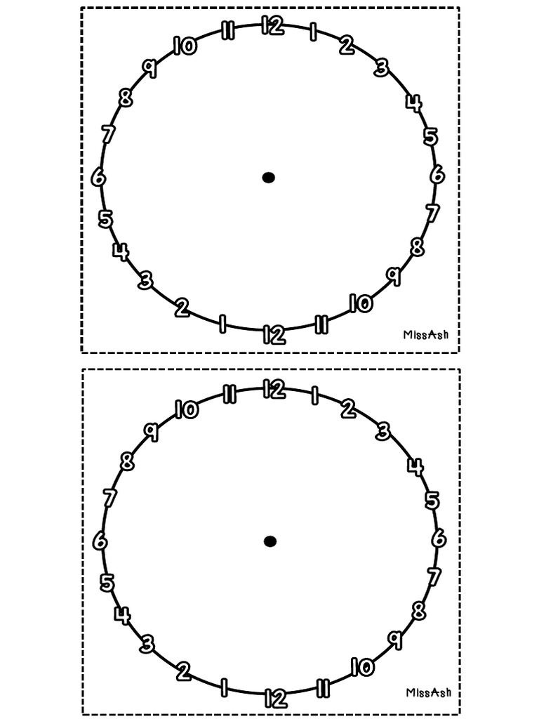 24 Hour Clock Template | PDF