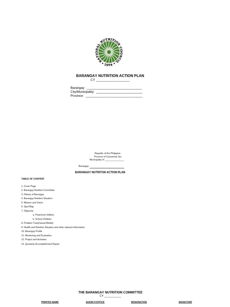 BNAP Matrix Edited 22July24 (1) | PDF | Malnutrition | Wash