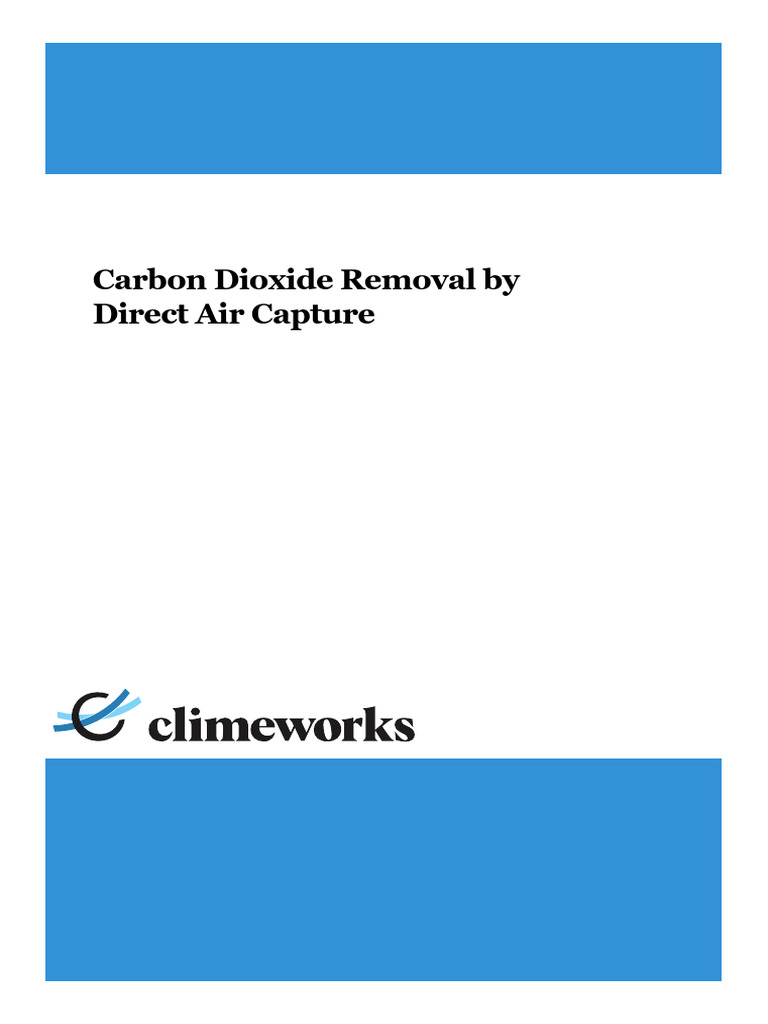 Direct Air Capture Methodology Climeworks 2022 | PDF