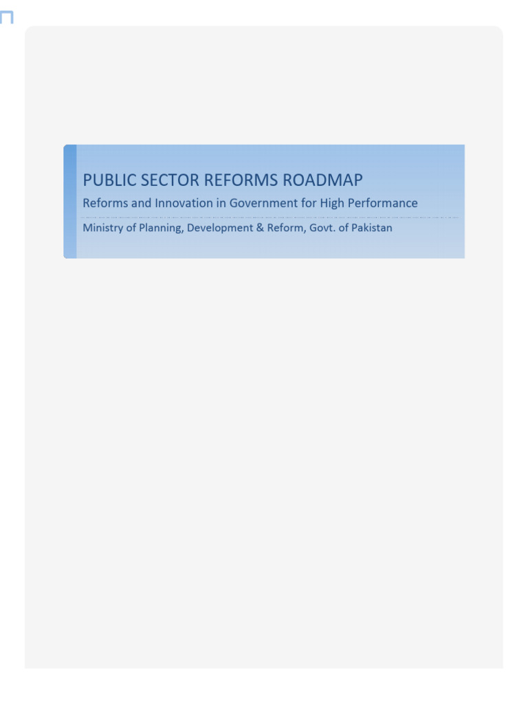 Sector_Reforms_Roadmap | PDF