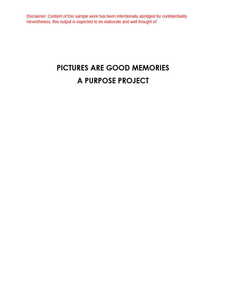 UTS Project - SAMPLE WORK #1 | PDF