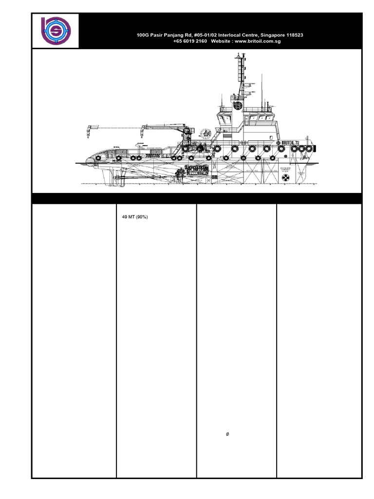 B72 Vessel Specs 2024-03-14 | PDF