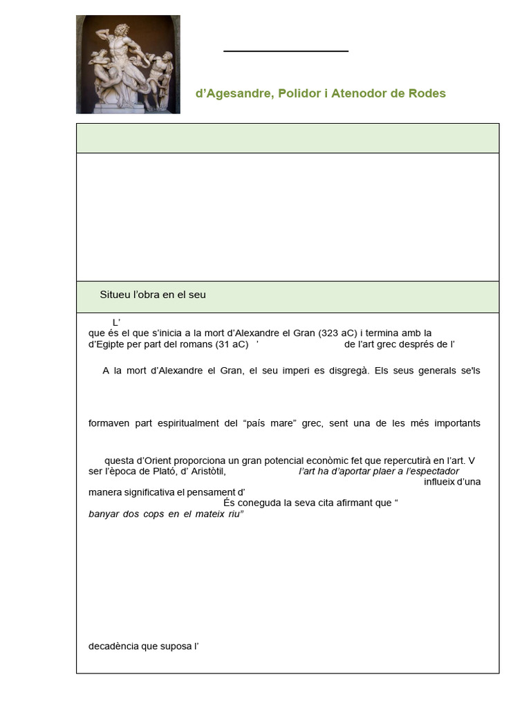 Laocoont I Els Seus Fills | PDF