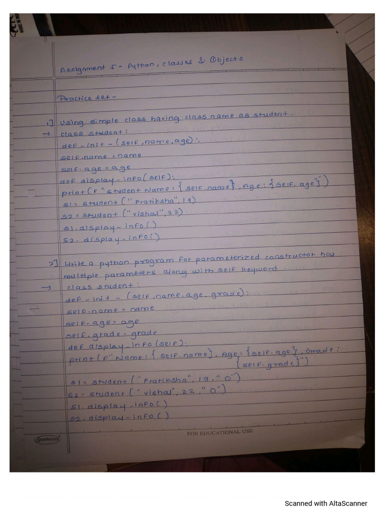 Python 5th Assignment | PDF
