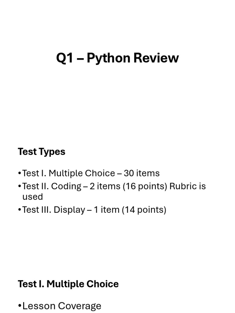 Q1-Python-Review | PDF