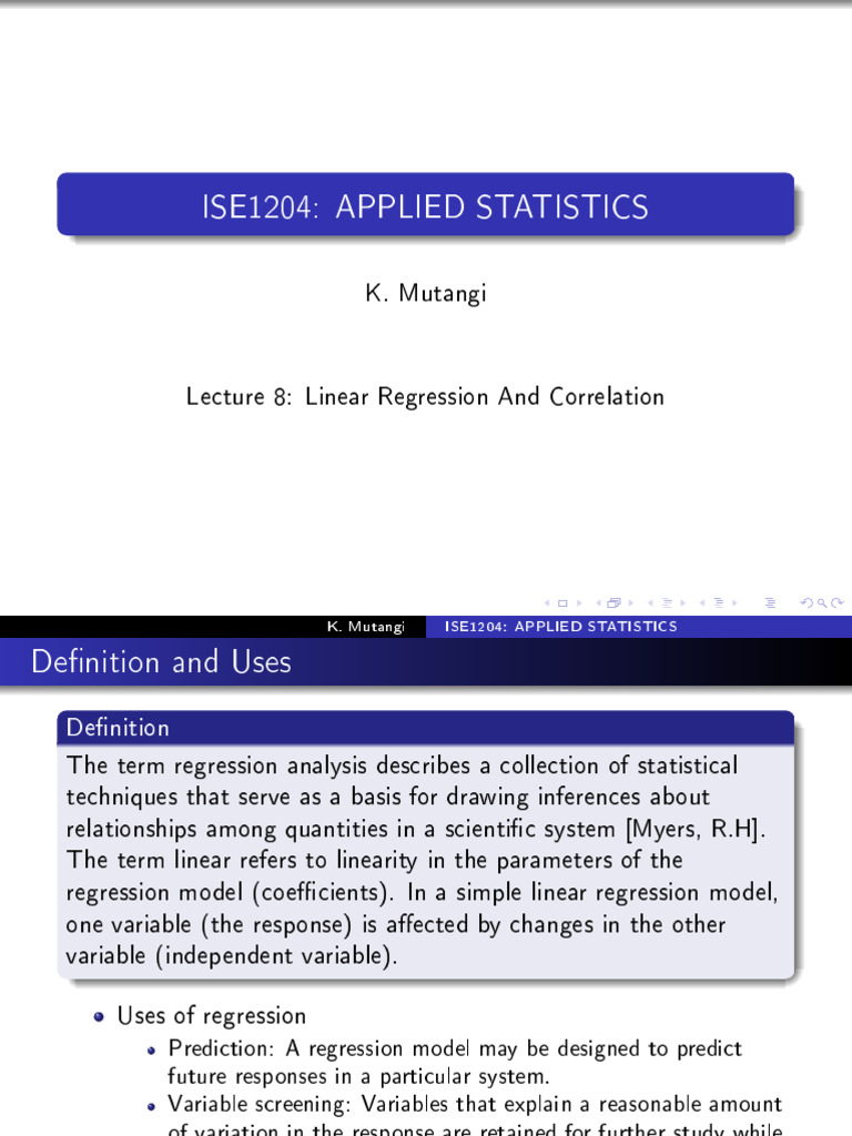 ISE1204 Lecture8 | PDF