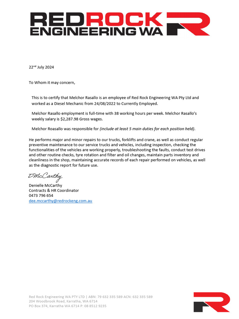 RRE Letter Head Template - MR | PDF