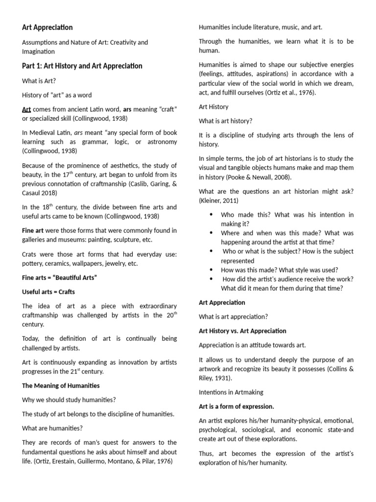 Art Appreciation | PDF