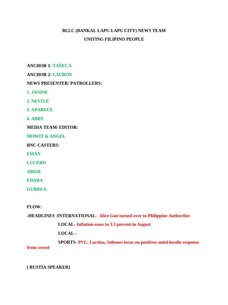 BNC Script Mil | PDF