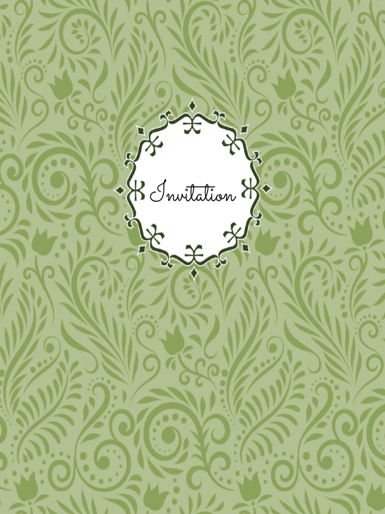 Vintage Floral Wedding Envelope Template | PDF