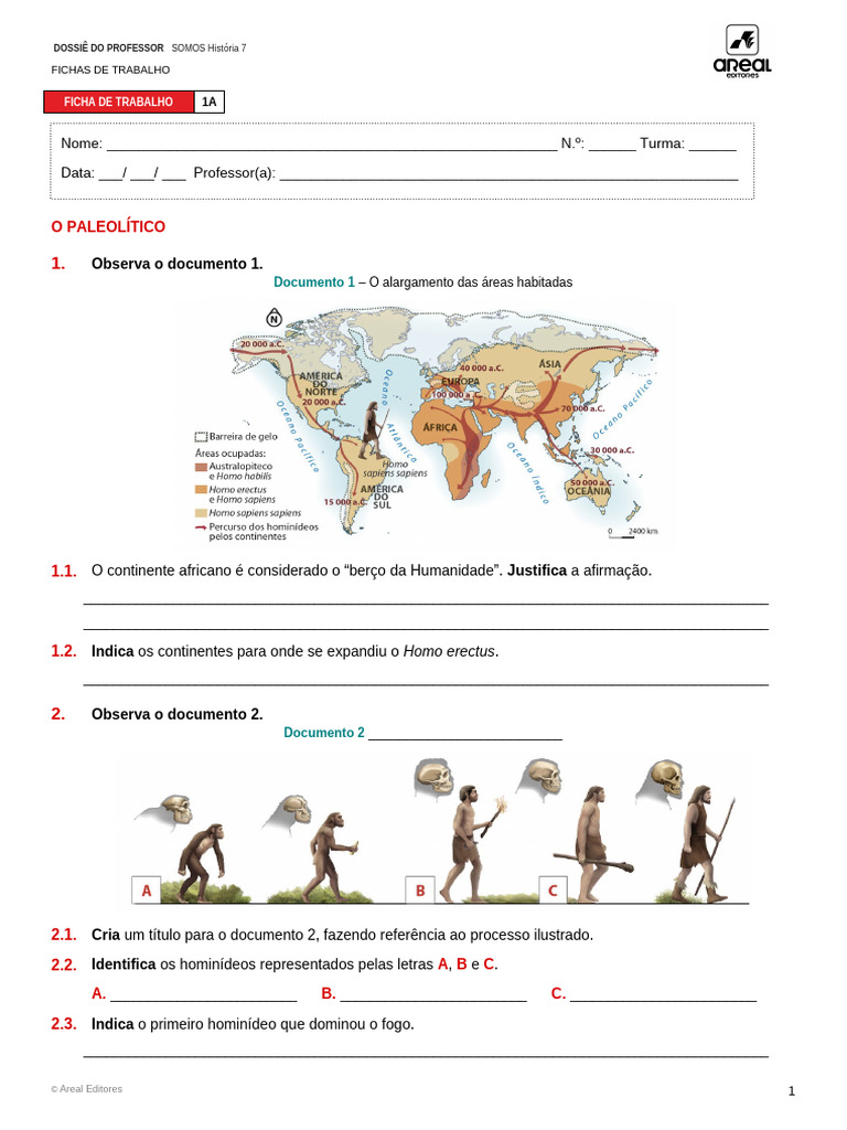 Ae sh7 Ficha Trabalho 1a | PDF