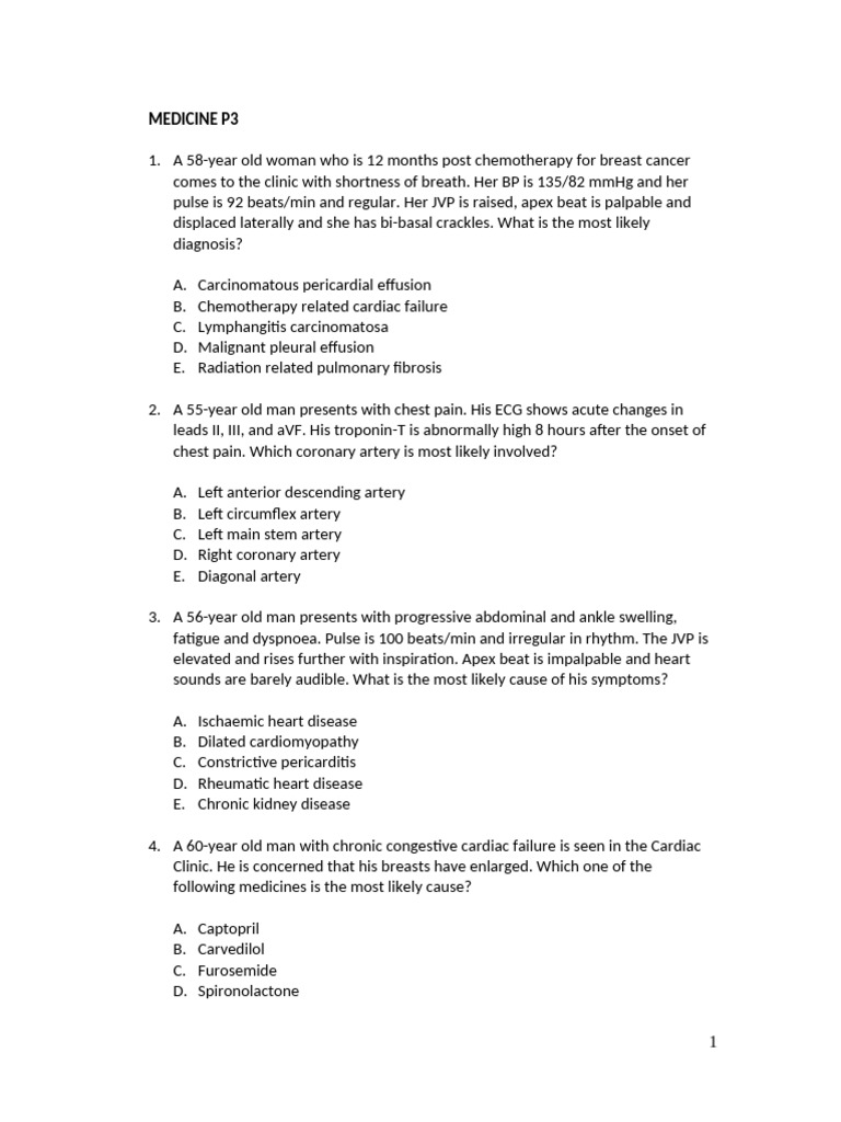 Medicine p3 | PDF | Heart | Self-Improvement