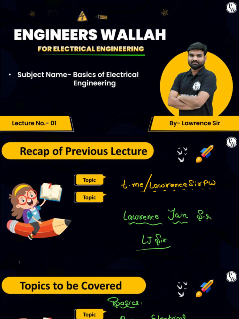 Basics of Electrical Engineering 01 - Class Notes | PDF