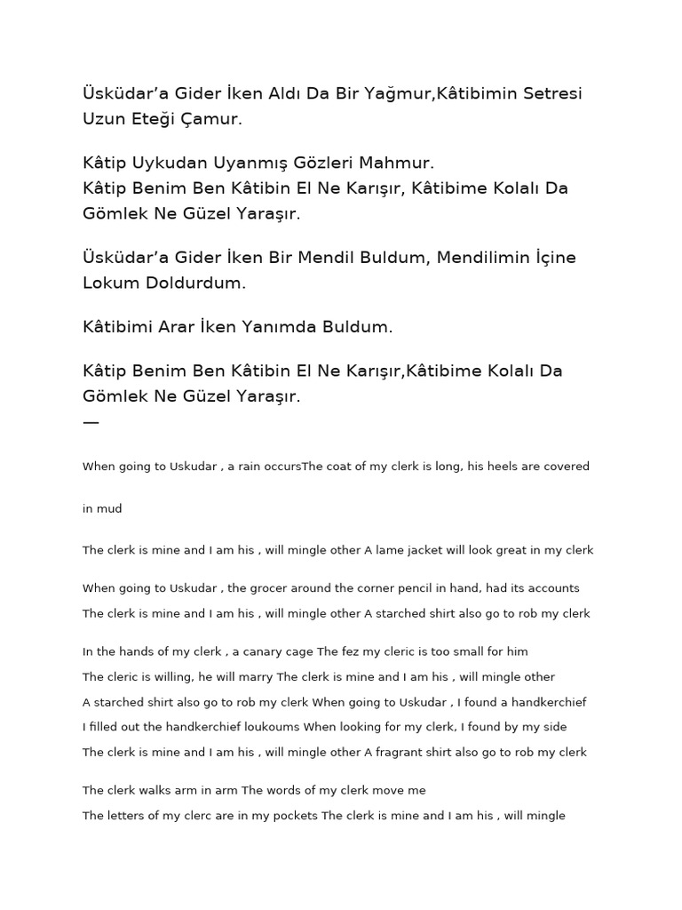 Üsküdar'a Gider Iken | PDF