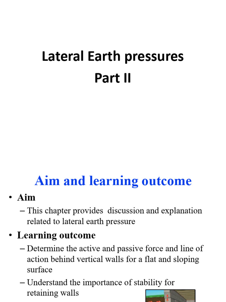 Lateral Earth Pressure-Part 2 | PDF | Horticulture | Applied And Interdisciplinary Physics