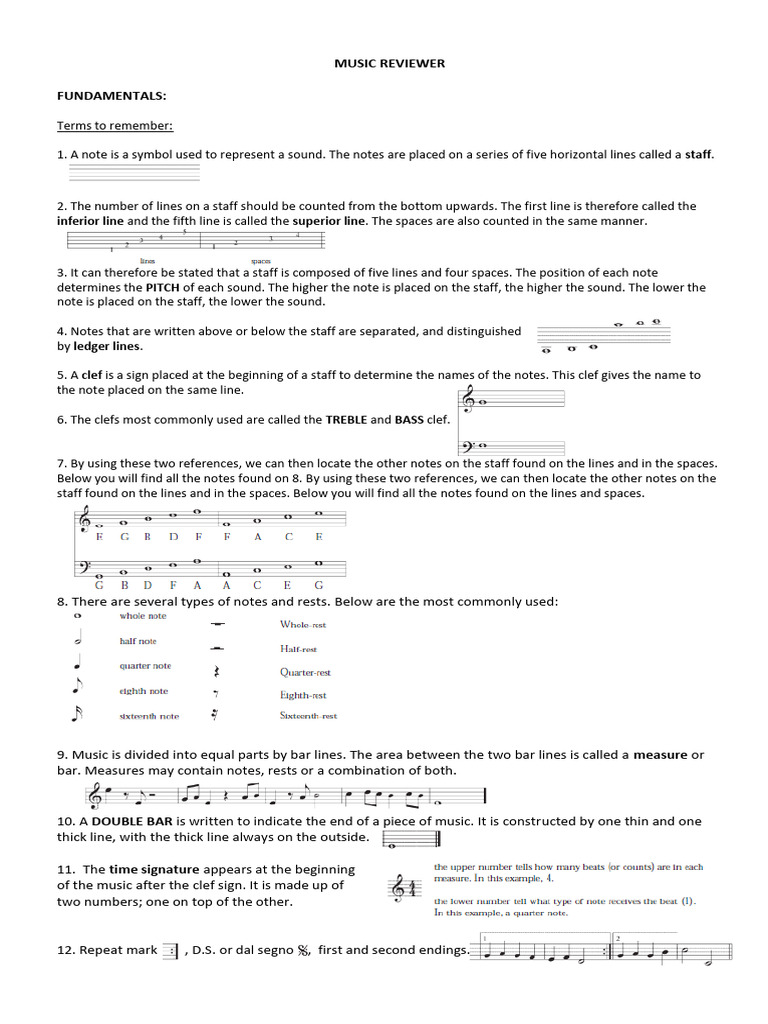 24-25MUSIC Reviewer | PDF