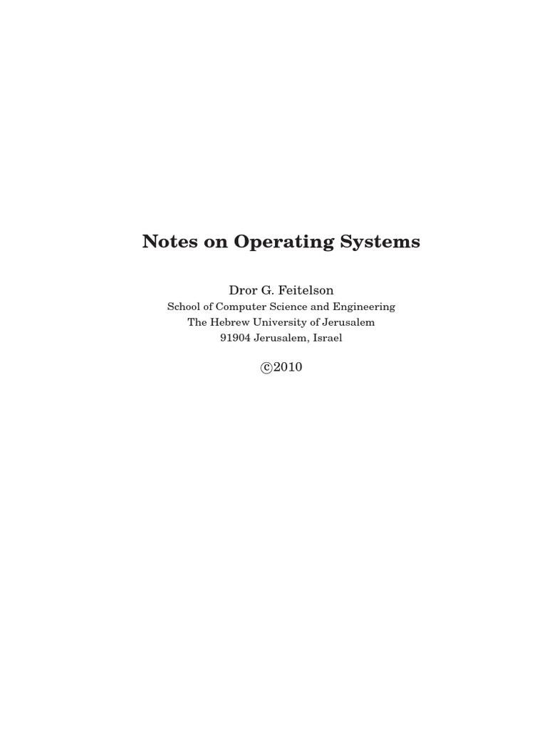 Os Notes | PDF