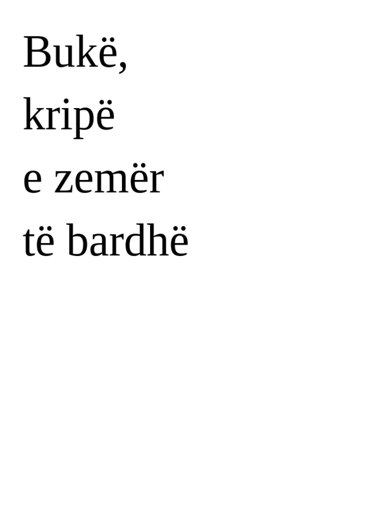Bukë | PDF