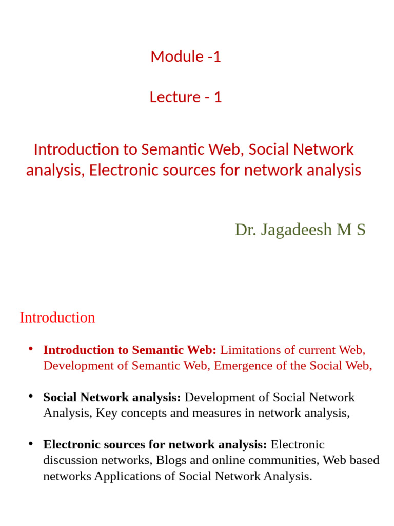 Module-1 Lecture-1 | PDF Module-1 Lecture-1 | PDF