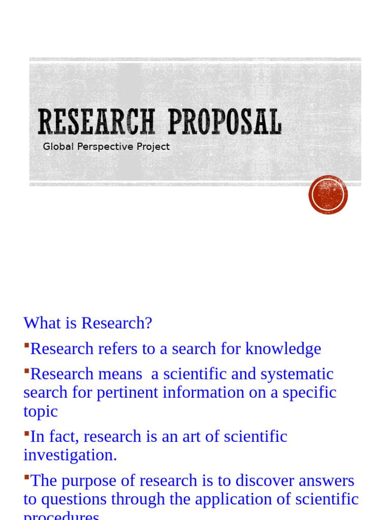 Research Proposal GP | PDF