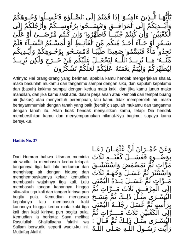 Bab Wudhu | PDF
