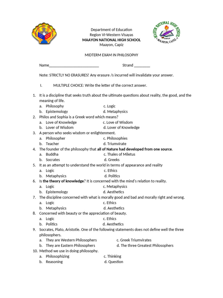 Midterm Draft Philosophy | PDF