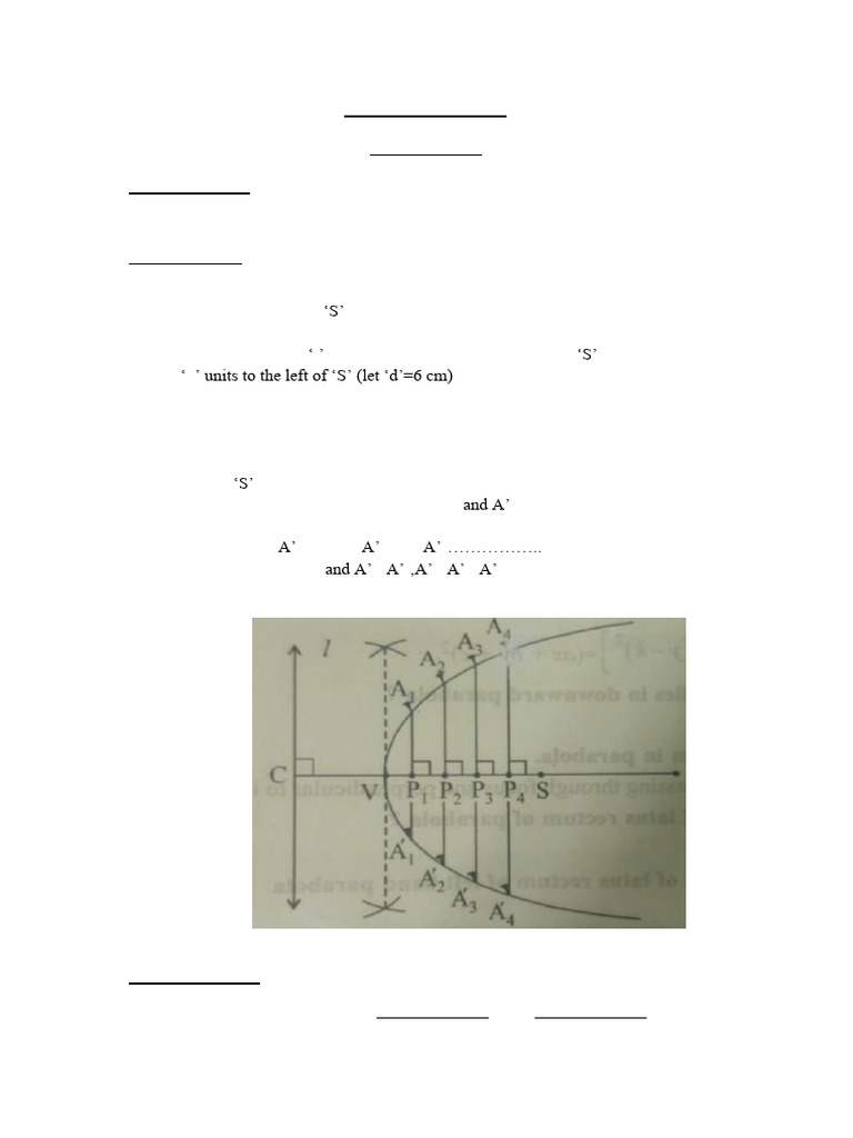 LAB ACTIVITY - 3constructing A Parabola | PDF