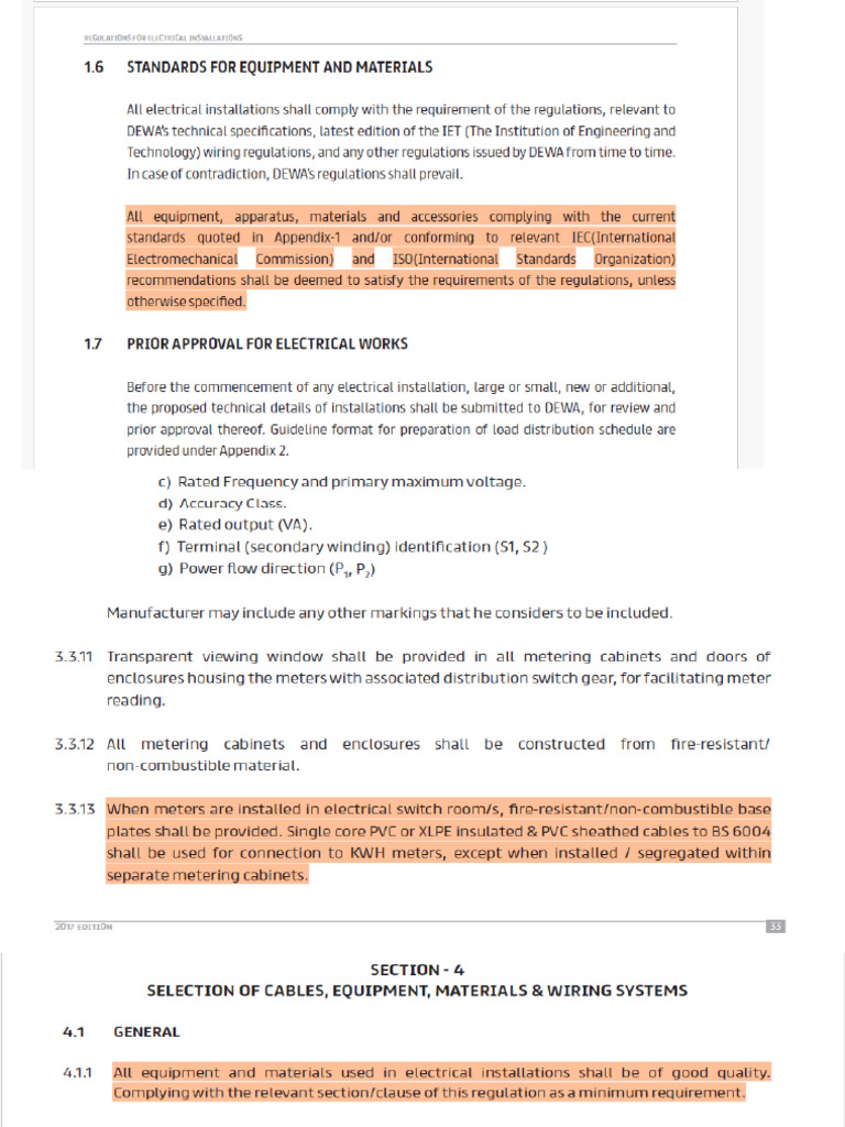 29-DEWA Regulation Notes | PDF