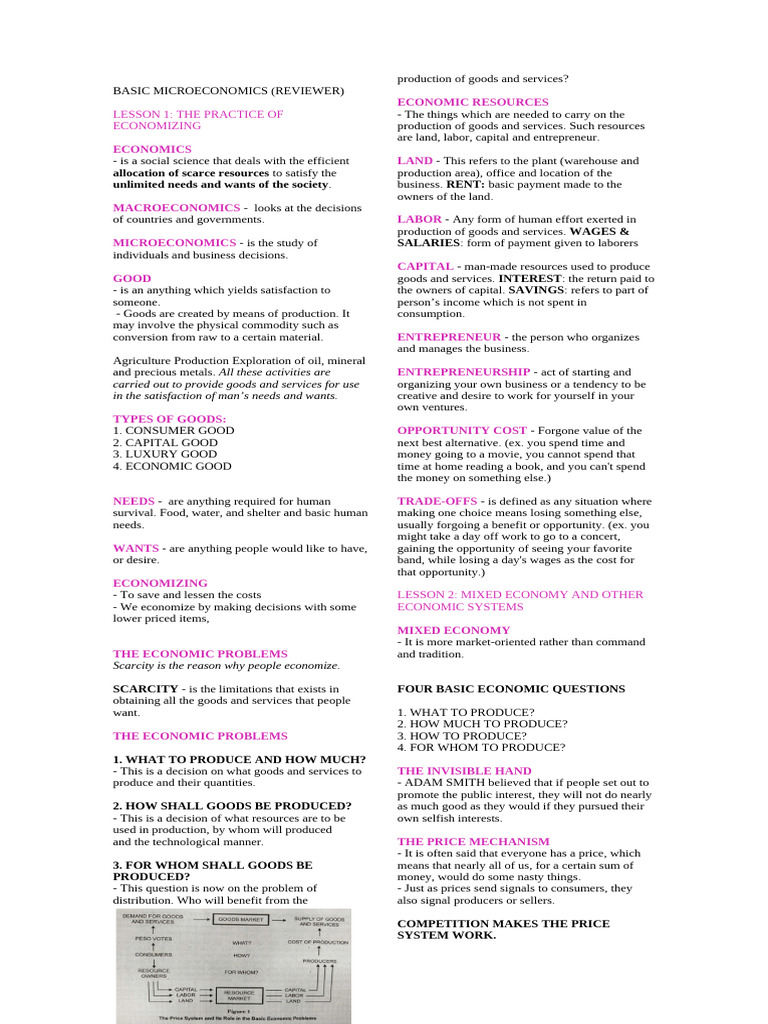 Basic Microeconomics | PDF