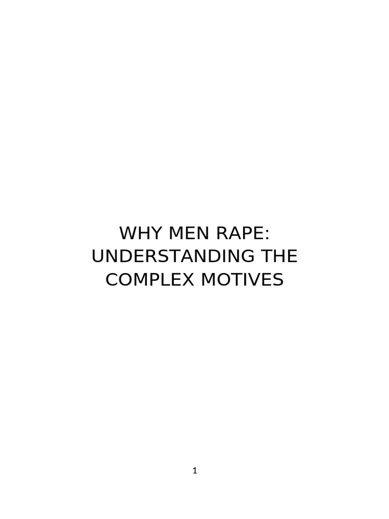 Why Men Rape-2 | PDF | Religion & Spirituality