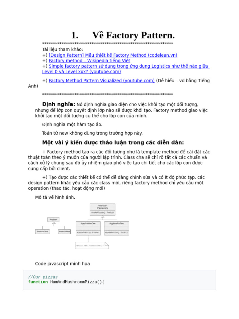 Tìm hiểu về các design pattern được đề xuất (Singleton, Observer ...