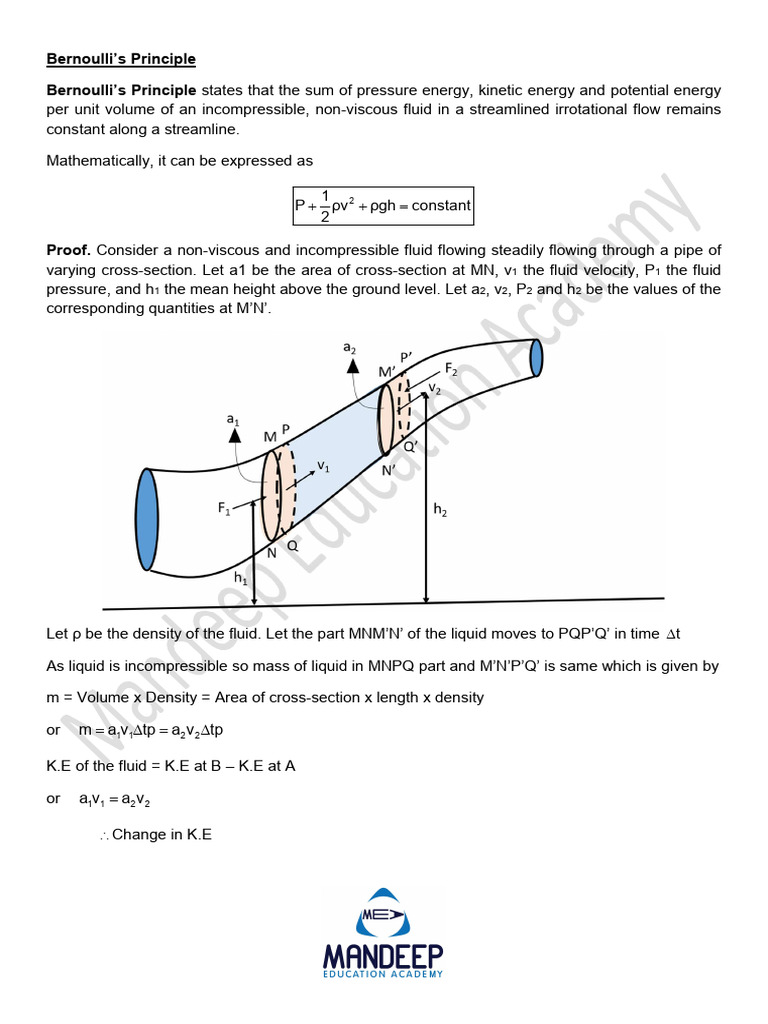 Bernoullis Theorem 1 | PDF | Science & Mathematics